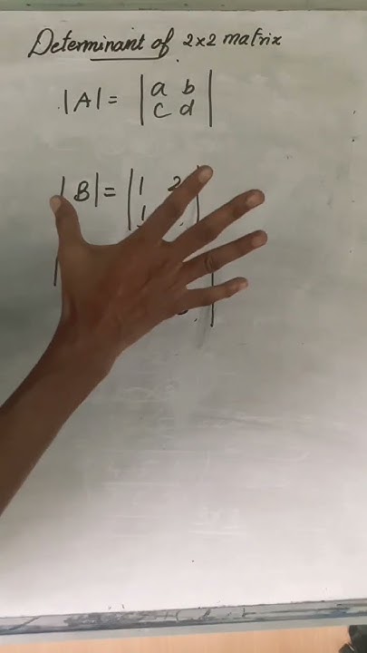 Determinant of 2X2 Matrix - YouTube