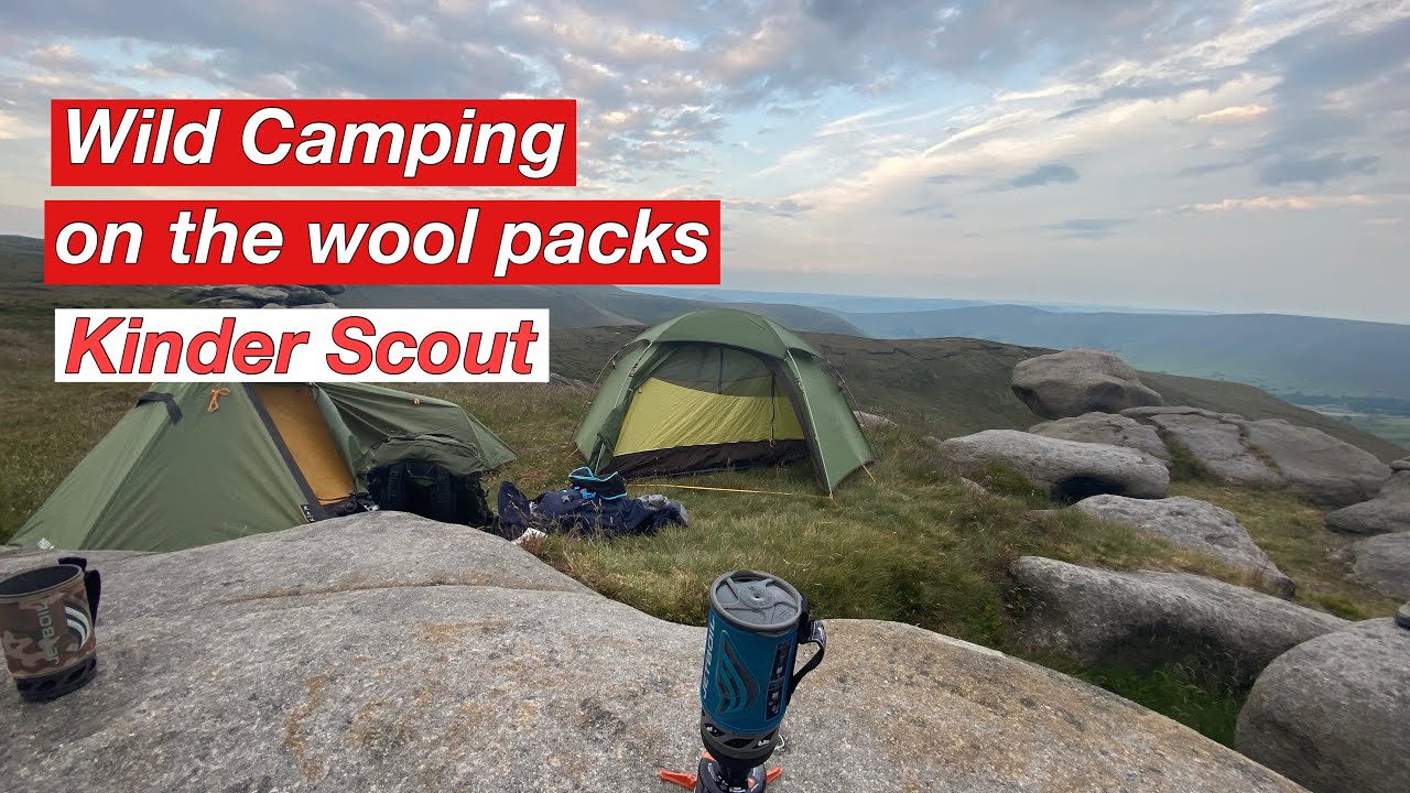 Wild camping on the wool packs, kinder scout - YouTube