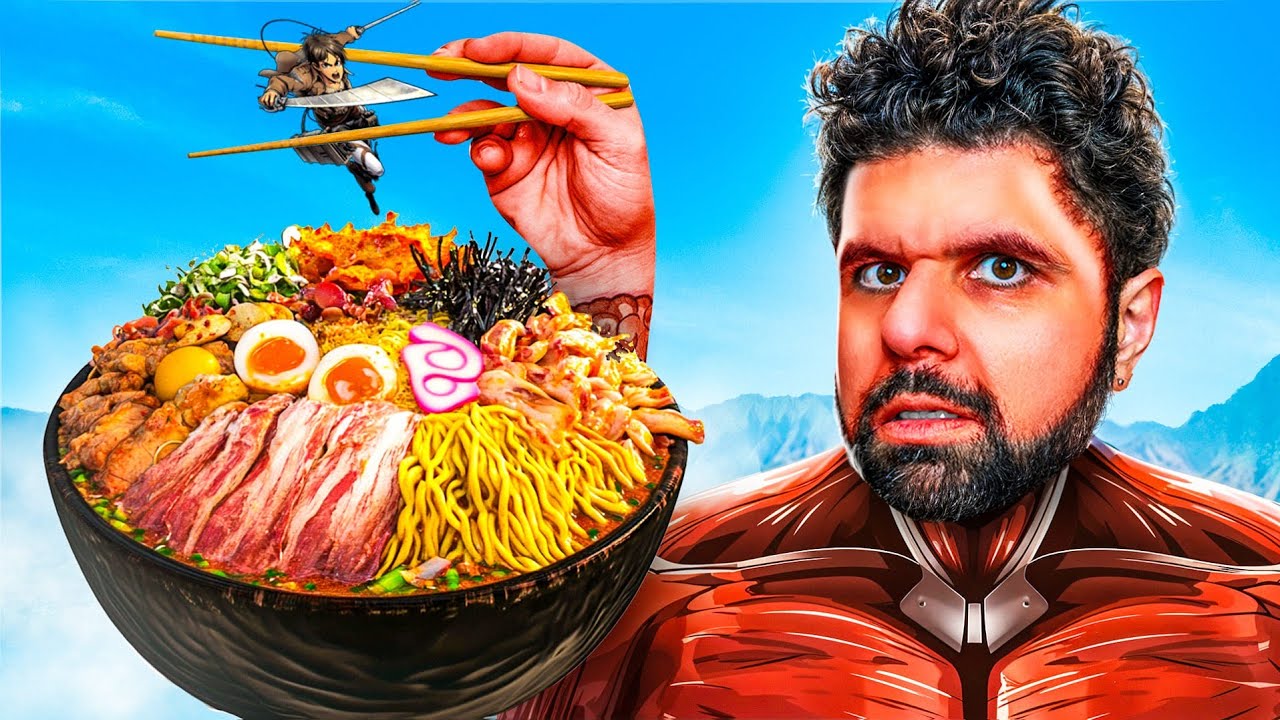 Interesting Food from The Attack On Titan Restaurant - YouTube