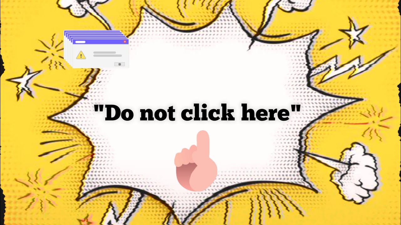 "Do not click here" - YouTube