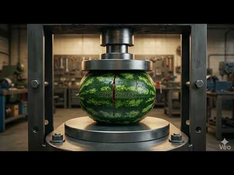 Wait For The End! Hydraulic Press vs Watermelon 😱✨