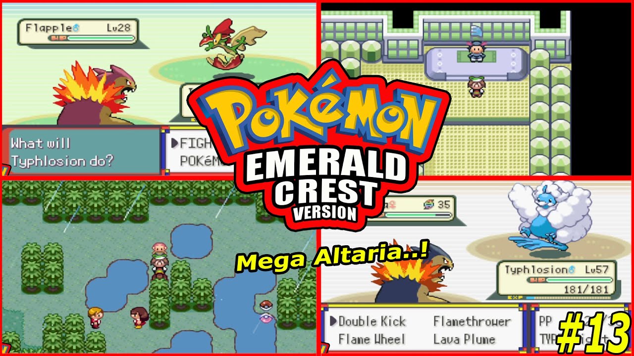 Mega Altaria | Pokémon Emeral Crest GBA Walkthrough #13 - YouTube