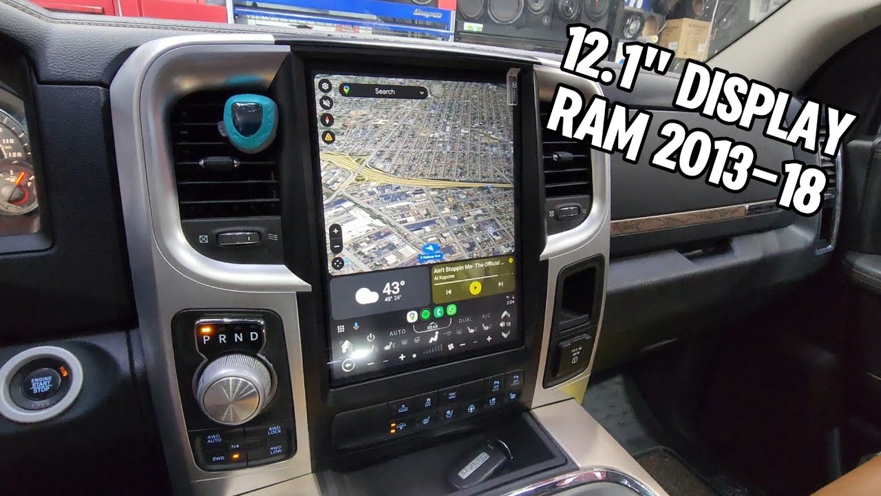 Dodge RAM Tesla Style Radio in depth Install with Wireless Carplay ...