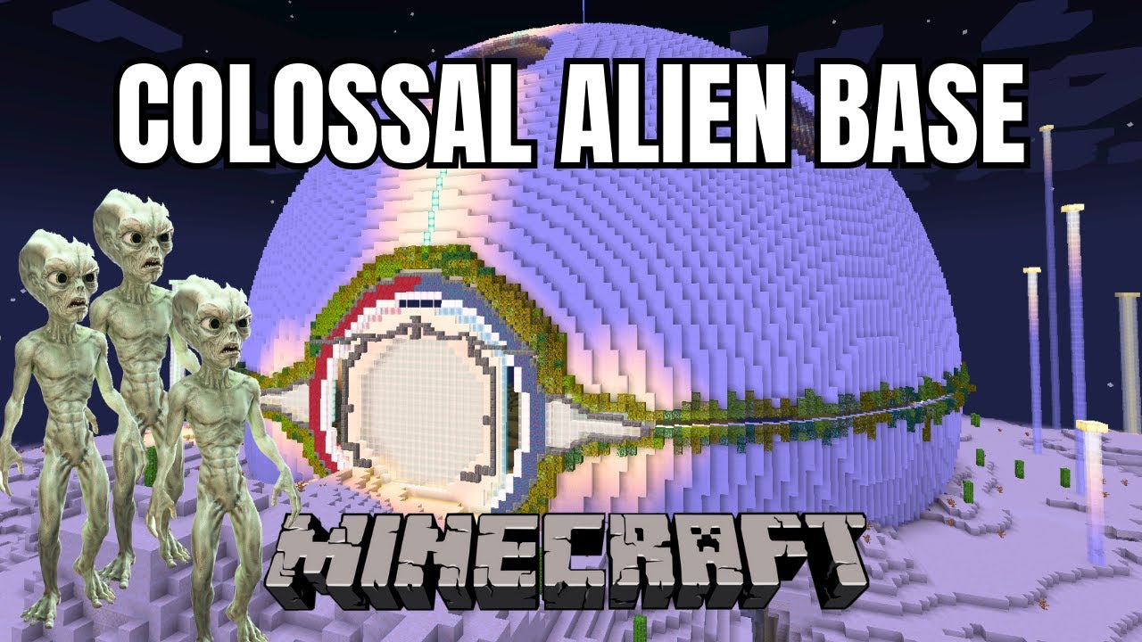 I Built Colossal Alien Base In Minecraft! - YouTube