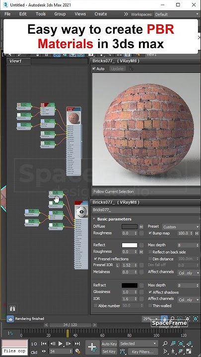 Easy way to create PBR materials in the #3dsmax - YouTube