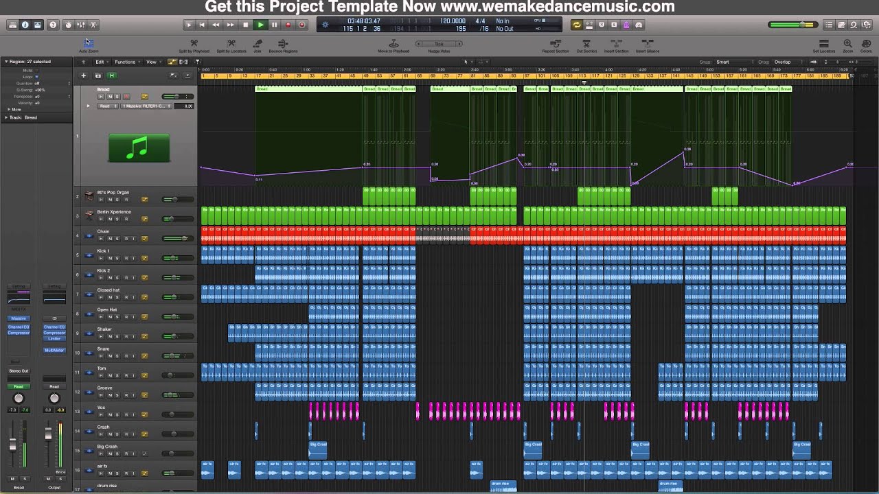 Logic Pro X Midi Construction Templates - We Getting Down (Deep House ...