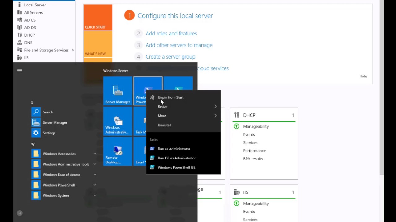 MOC 20743B - Module 1 - Demo 1 - Installing Nano Server - YouTube