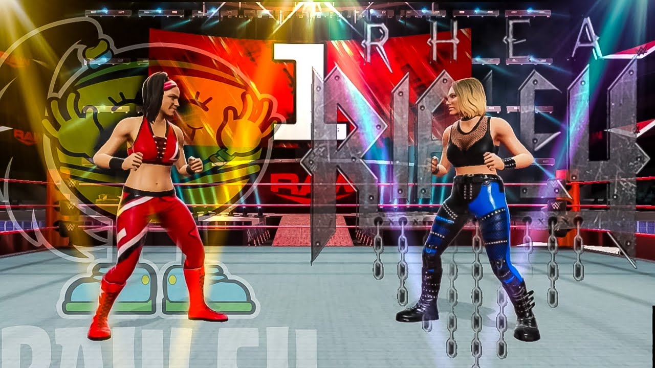 WWE MAYHEM Bayley Vs Rhea Ripley Best Match GamePlay - YouTube