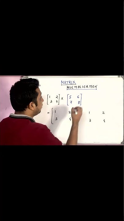 #shorts FASTEST & EASIEST way to multiply 2 2x2 matrices.For full video ...