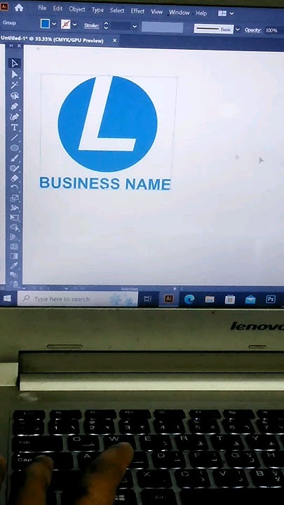 How to create Circle L letter logo design in adobe illustrator || # ...