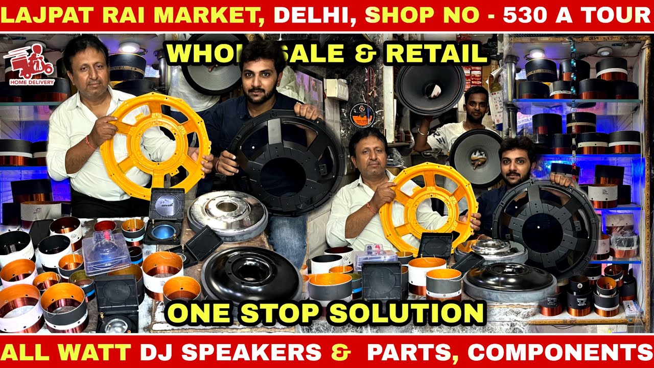 All dj speakers & parts - cone, caps, magnet kits, coils, baskets ...