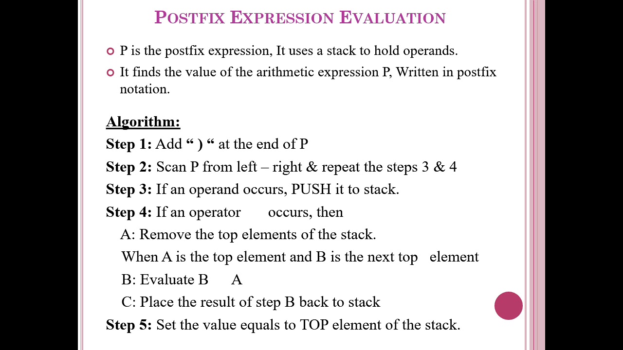 Infix To Postfix Evaluation Using Stack Data Structures Ktu Youtube