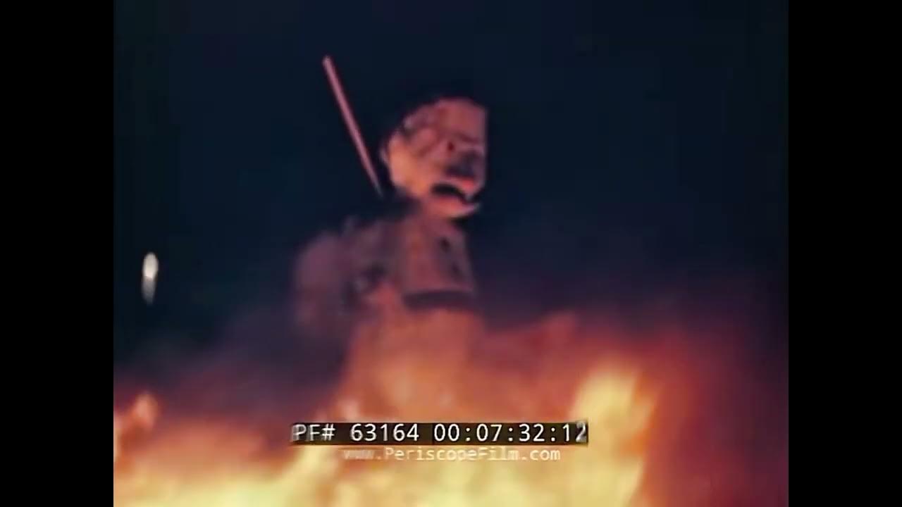 zozobra 1938 with color video - YouTube