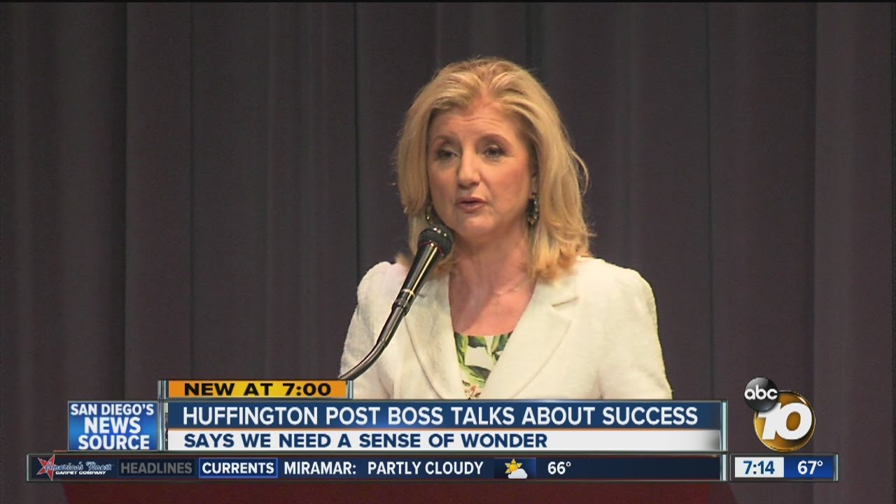 Arianna Huffington brings her message of how to 'Thrive' to North San ...