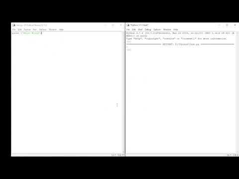 How to edit py file and view output in python program - YouTube