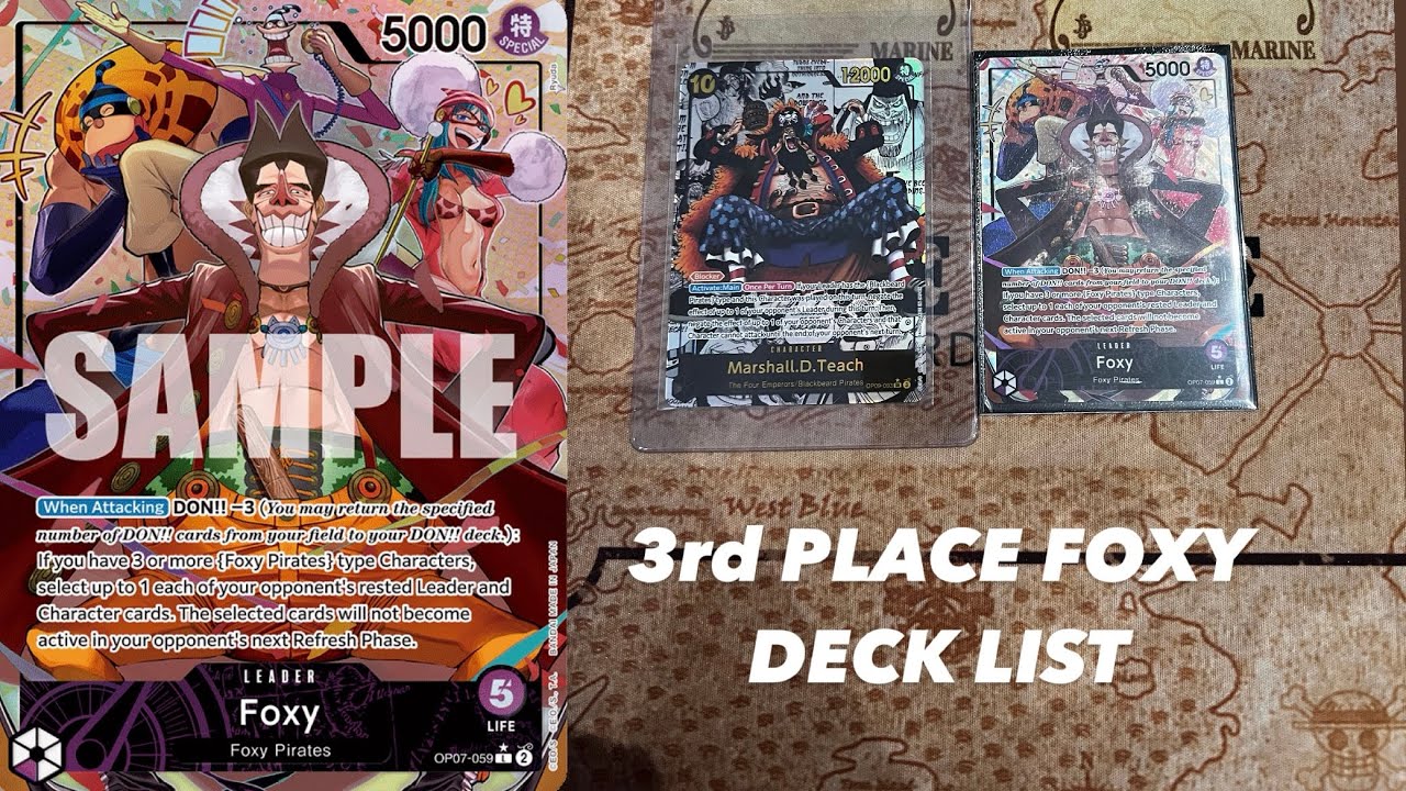 4-1!!! OP09 FOXY DECK LIST - 3rd place - YouTube
