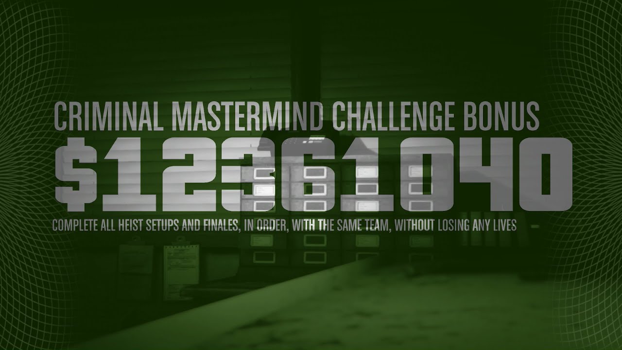 GTA 5 Online: Criminal Mastermind Challenge, Complete - {Heist Awards ...
