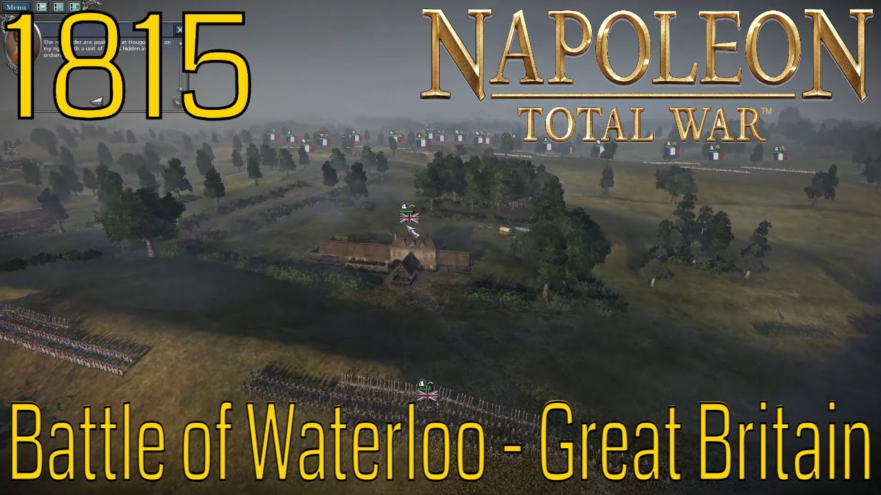 Battle of Waterloo - Great Britain | 1815 | Total War : Napoleon - YouTube