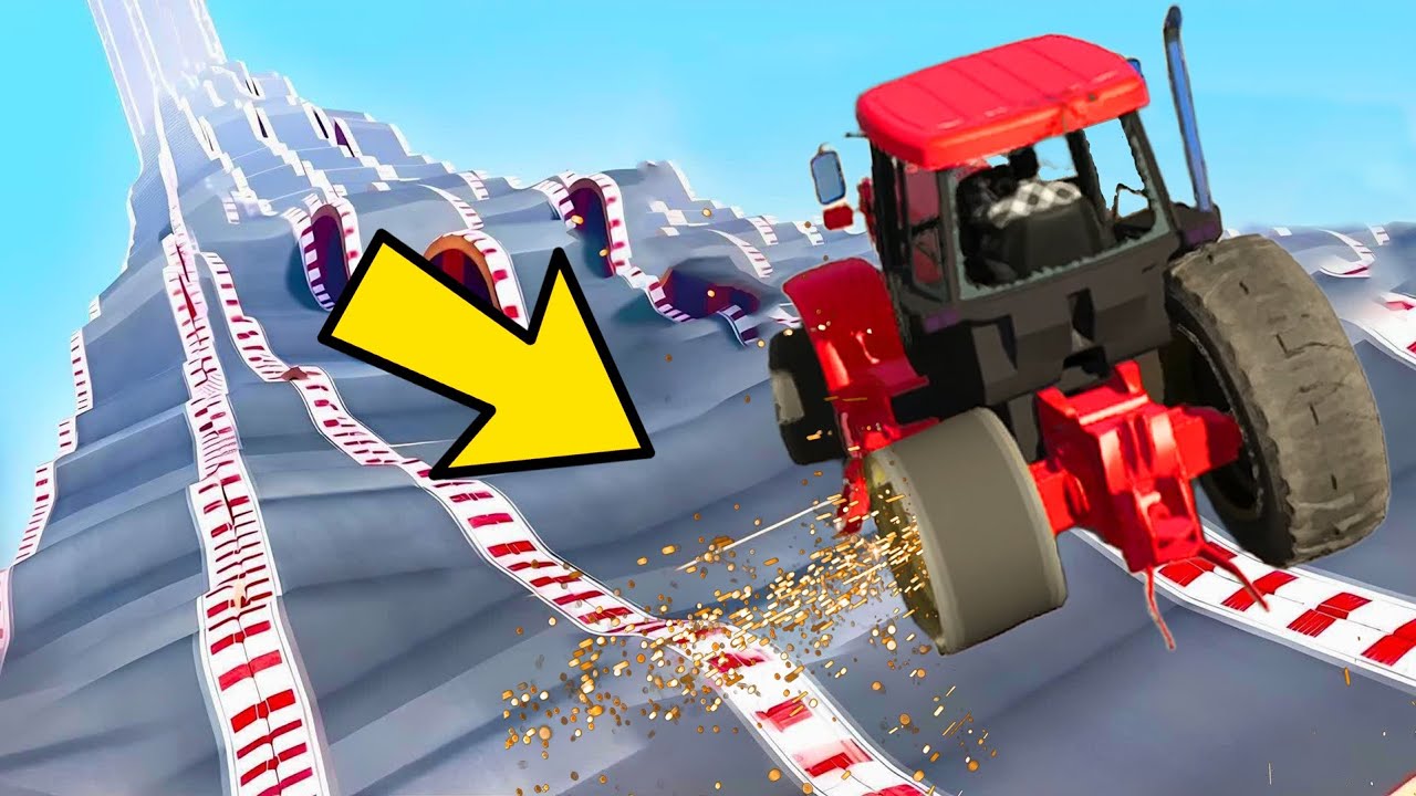 MEGA RAMPE PNEUS CREVÉS - YouTube