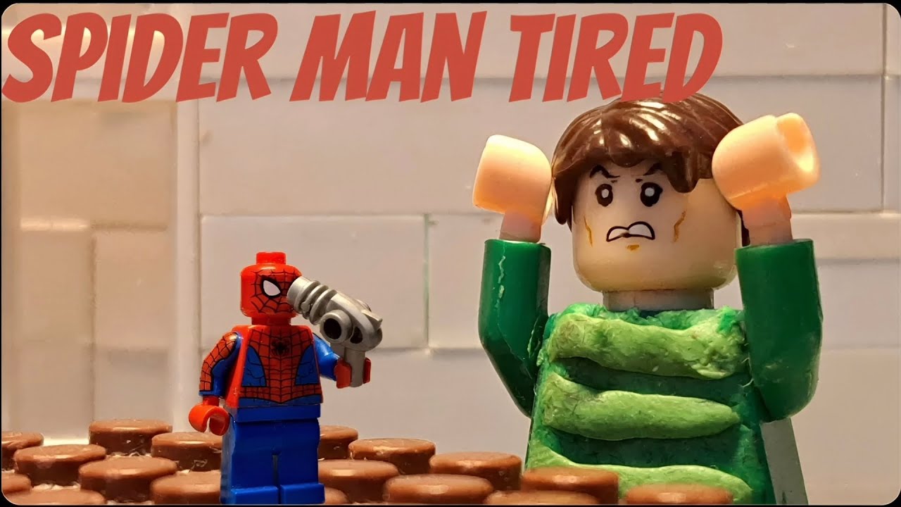 Lego Spider Man is tired animation stop motion - YouTube