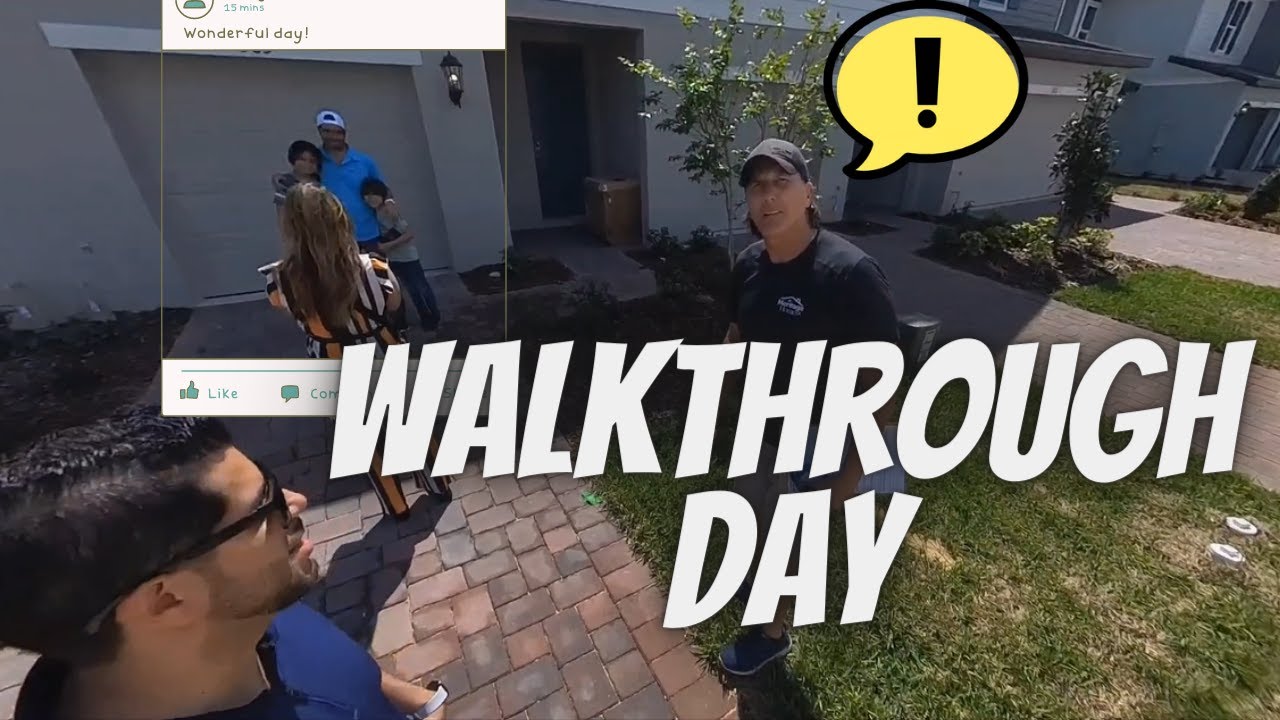 Real life final walkthrough of newly built Meritage Home in Champions ...