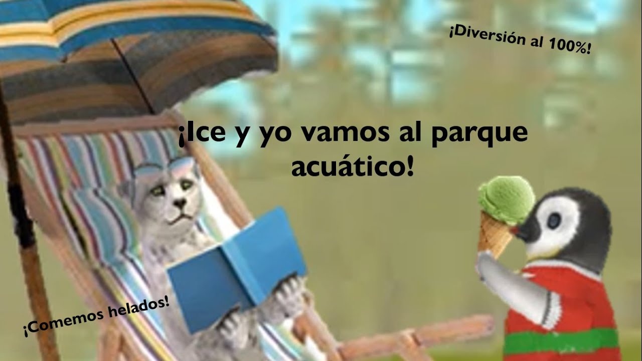 ¡Un día en el parque acuático con Ice! | Moon The White Cheetah - YouTube
