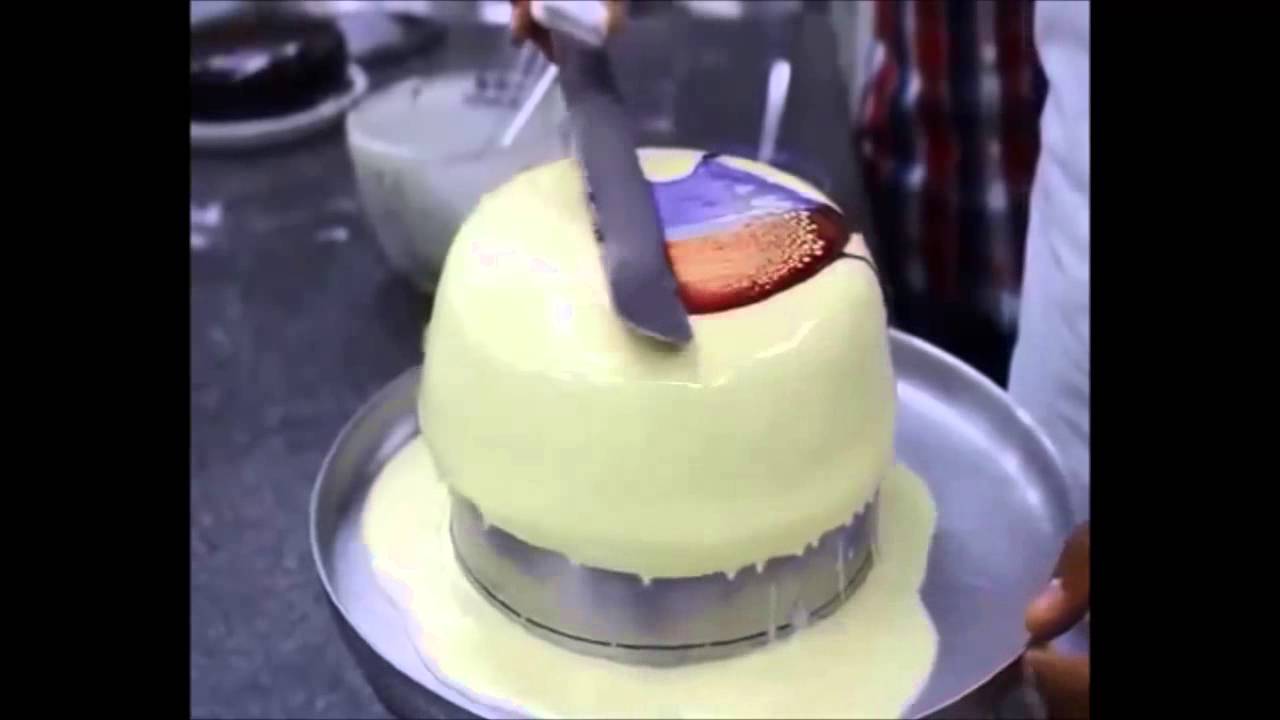 Como fazer Tortas com Efeito Craquelato - Curso Nova Safra - YouTube