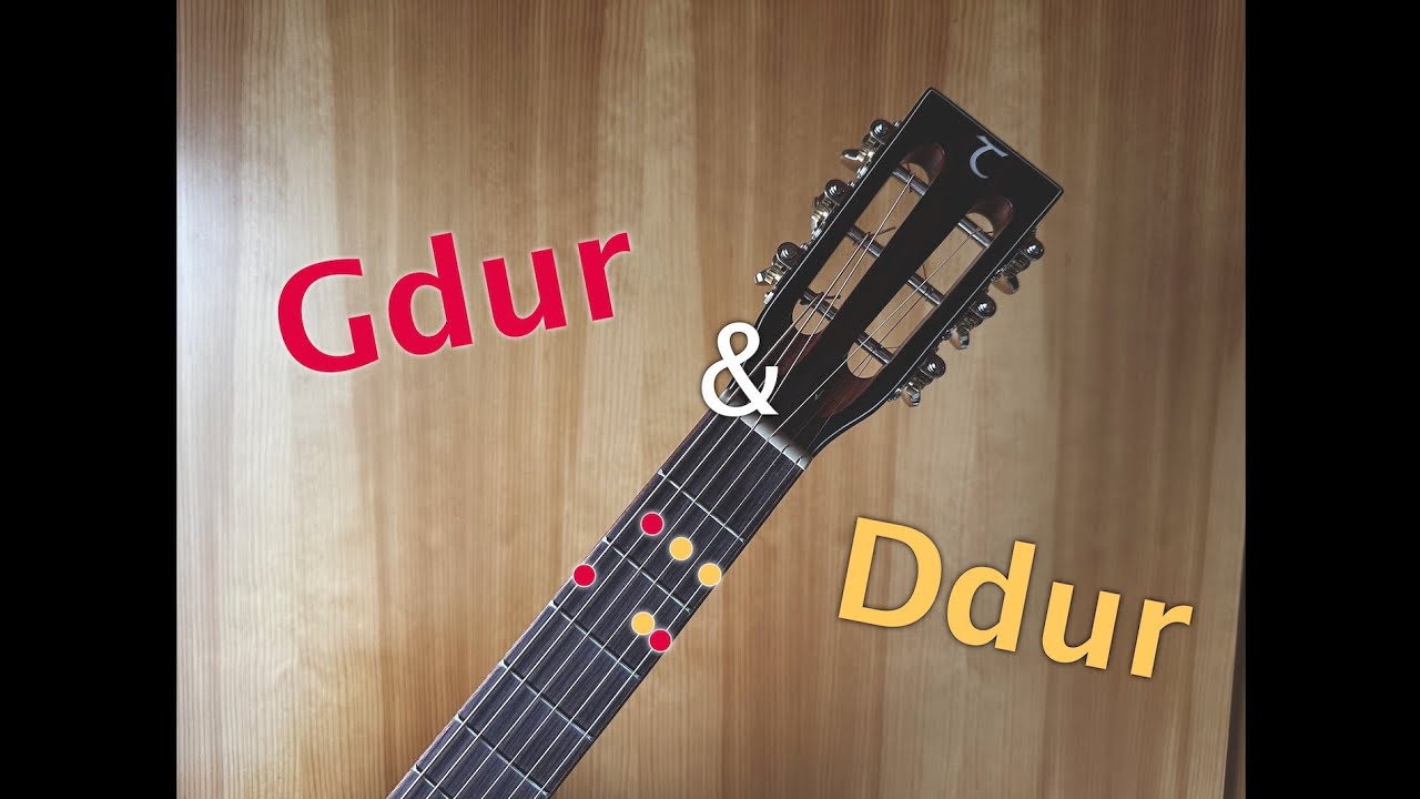 Die Akkorde Gdur und Ddur - open chords - YouTube