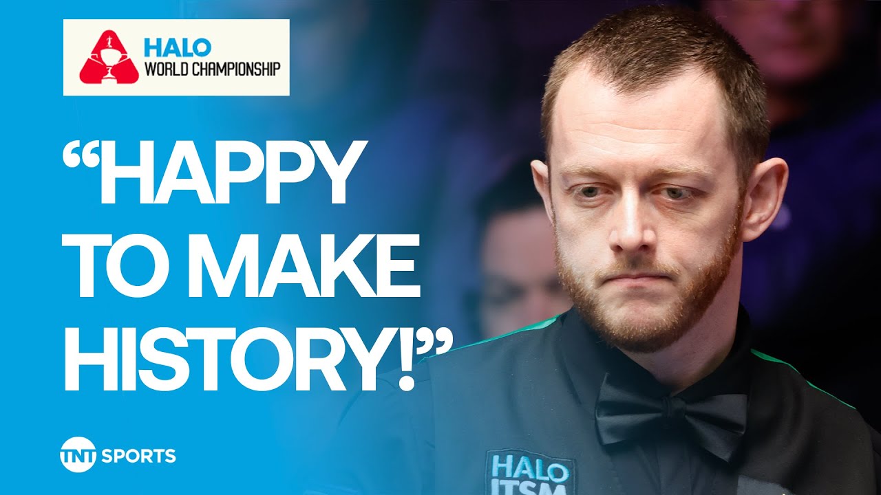 Mark Allen reacts after becoming the first player to hit a 147 In three ...