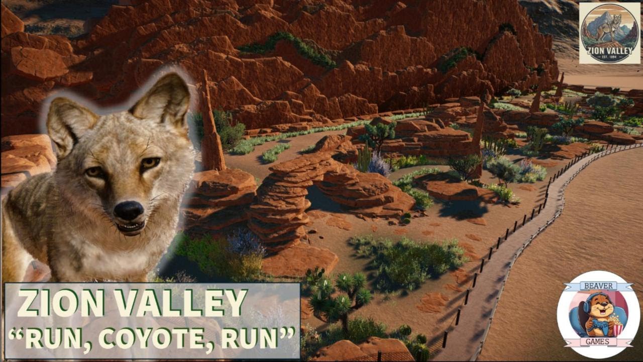 "RUN, COYOTE, RUN" - building for the COYOTE, in Planet Zoo, ZION ...