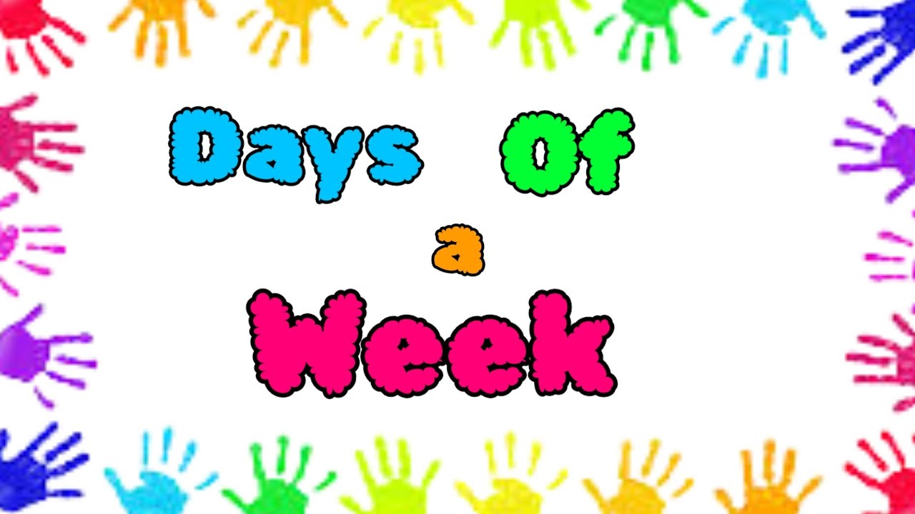 Days of a week for toddlers | days of a week for kids | preschool ...
