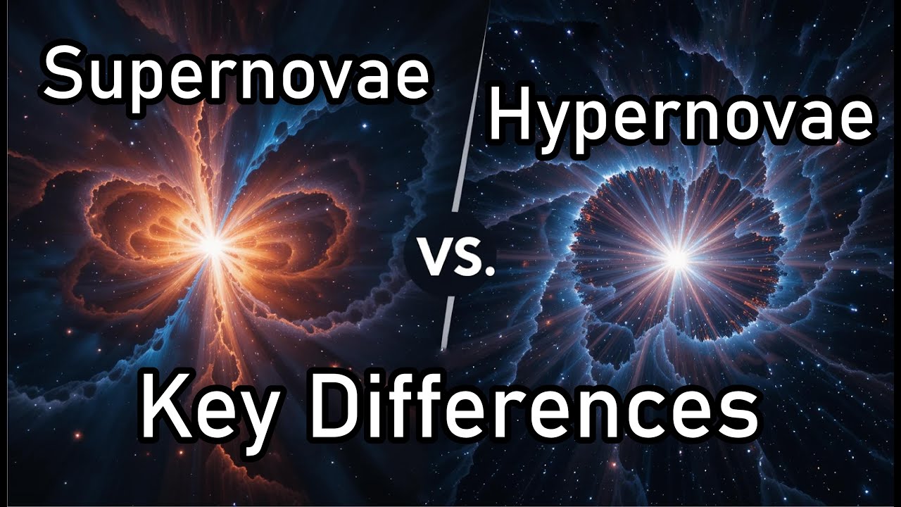 Supernovae vs. Hypernovae Key Differences - YouTube