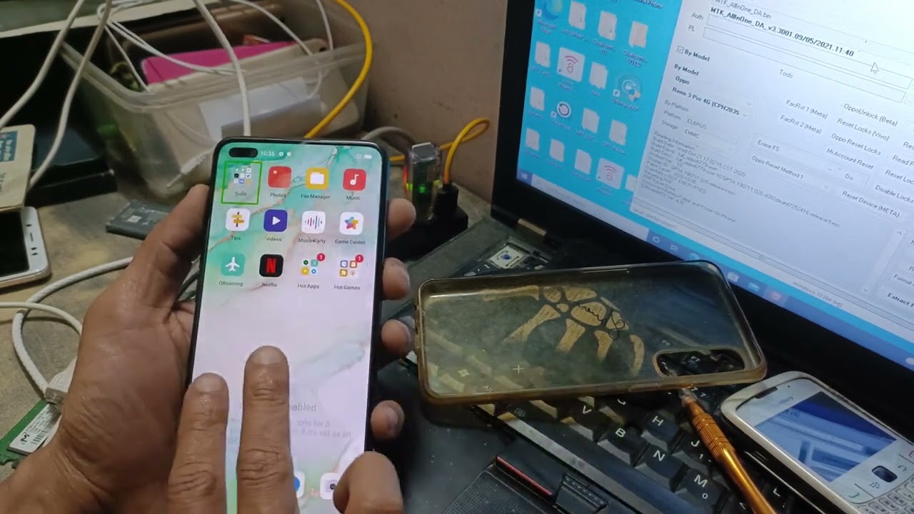 how to fix oppo reno3 Pro cph2035 hang touch talkback speak problem ...