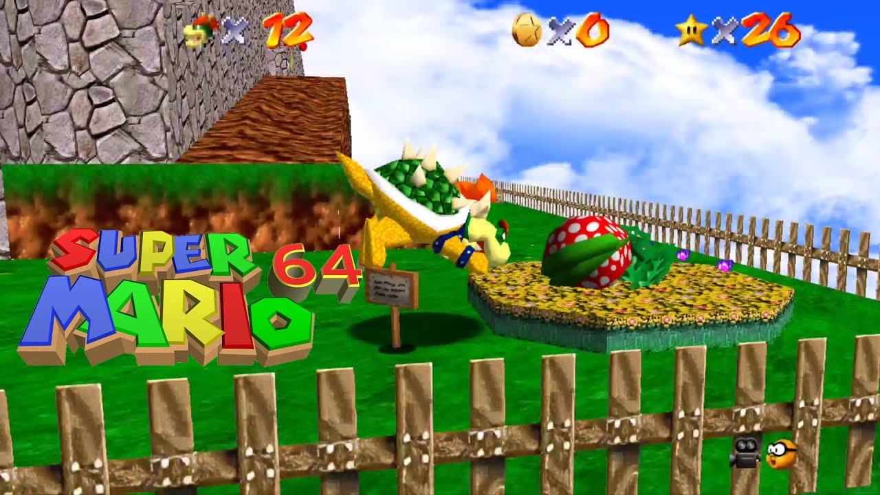 Super Bowser 64 Skin HD Textures Full Screen 16:9 Jolly Roger And Whomp ...