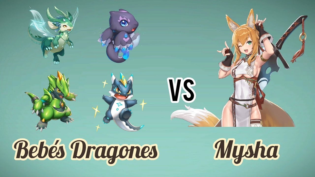 Evertale - Bebés Dragones Acto 11 vs Mysha - YouTube