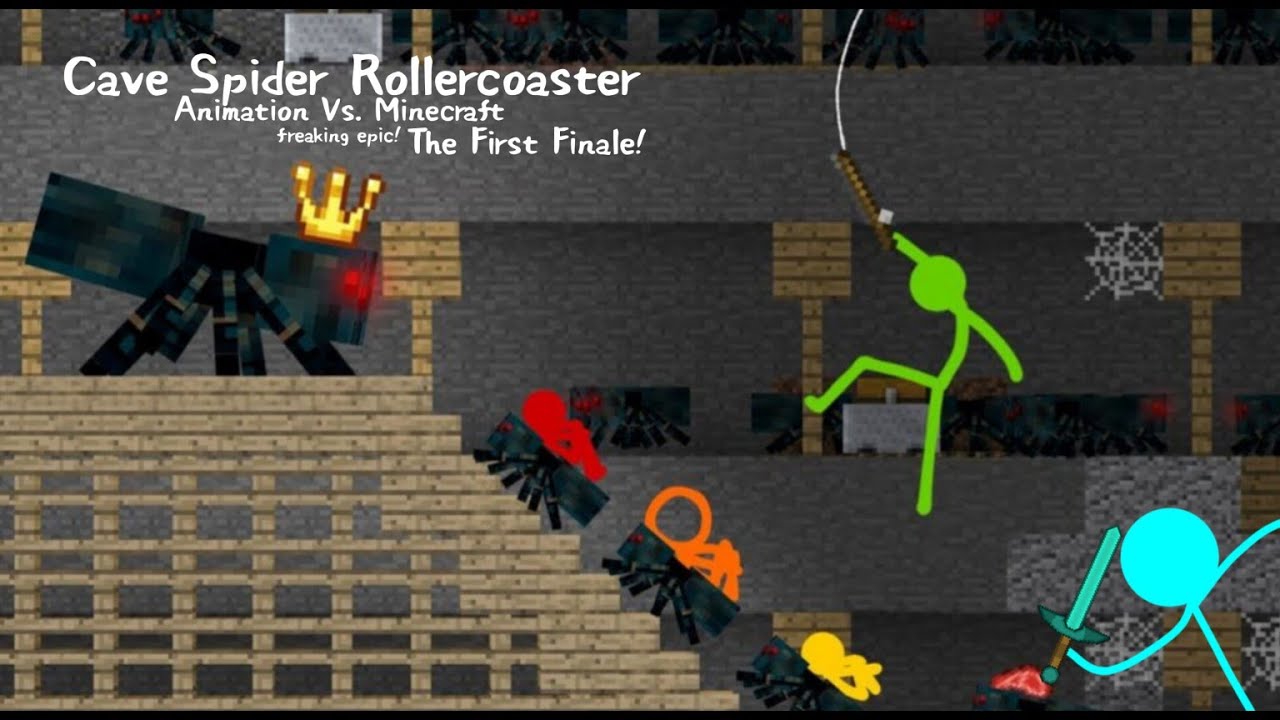 Cave Spider Rollercoaster | Animation Vs. Minecraft (Ep 14) [TTS DUB ...