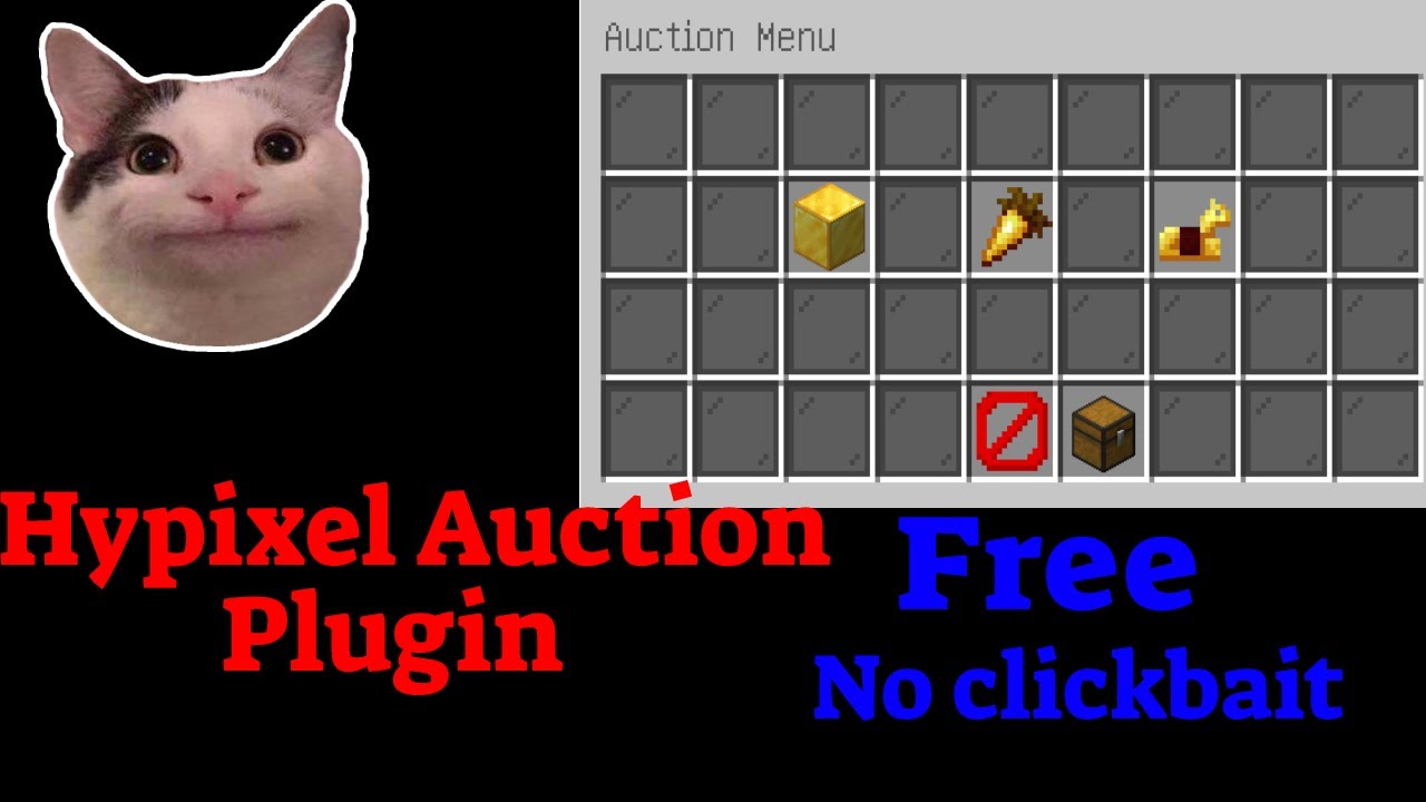 Hypixel Auction Plugin | Auction Master | 100% Free | No Clickbait | Minecraft - YouTube
