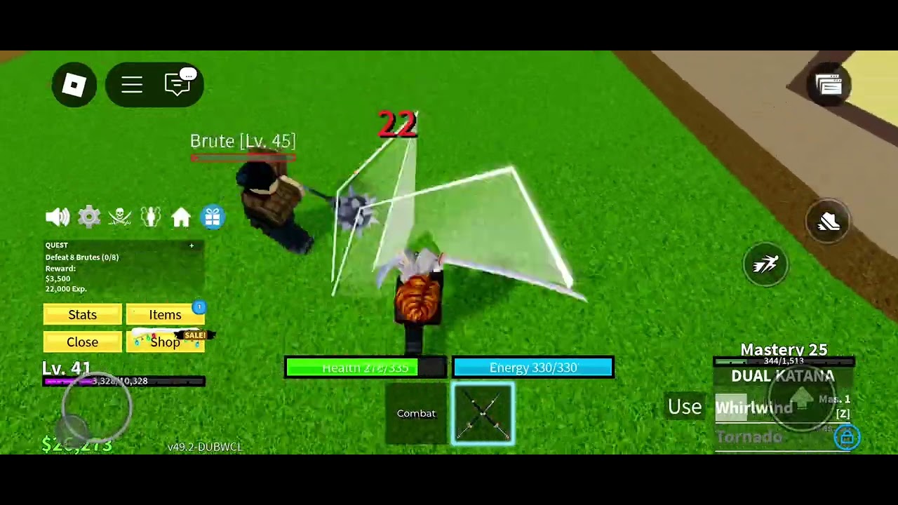 getting to level 43 in blocks fruits - YouTube