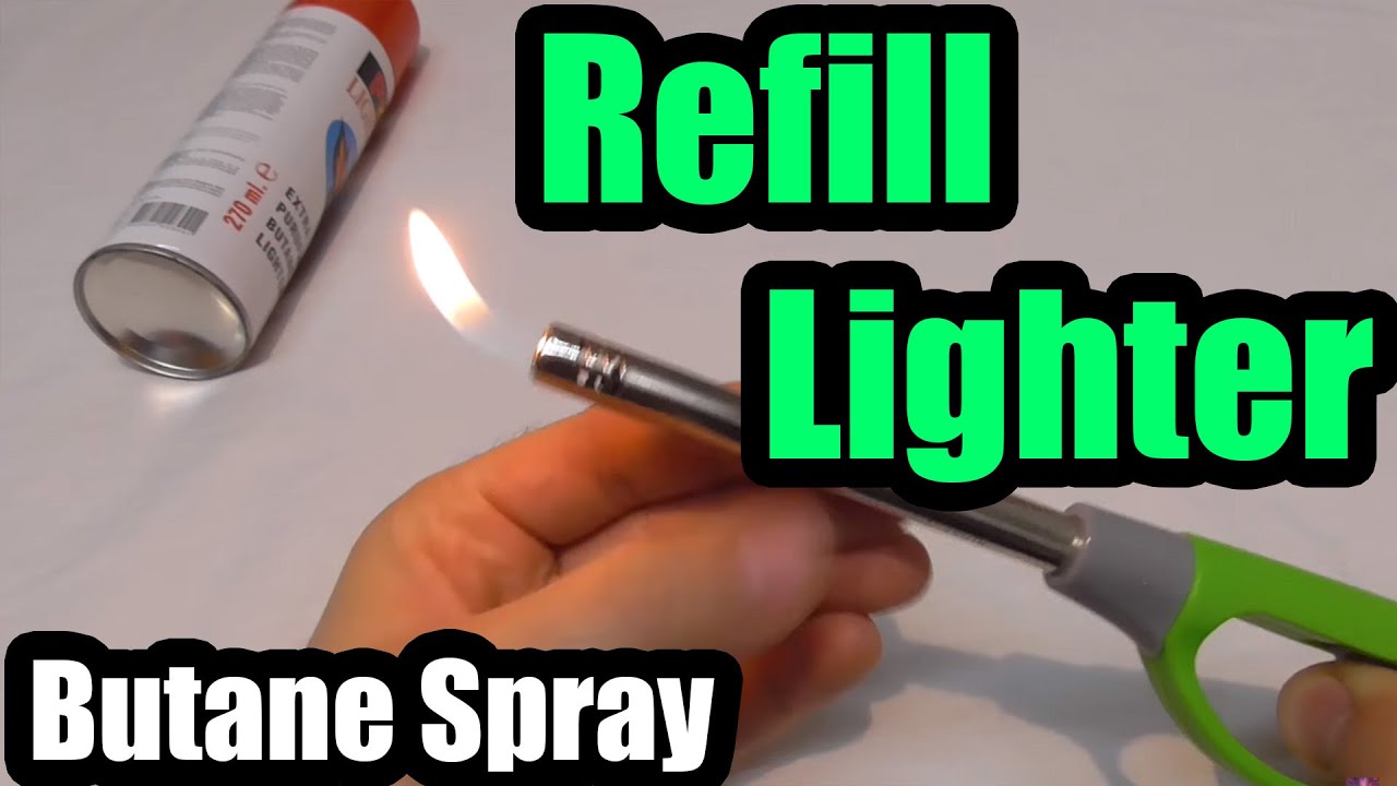 How To Refill A Lighter Butane Gas YouTube How To Refill A Lighter Butane Gas YouTube