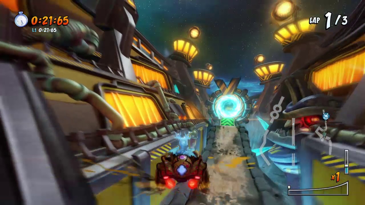 Crash™ Team Racing Nitro-Fueled - Hyper Spaceway time trial (N. Tropy ...