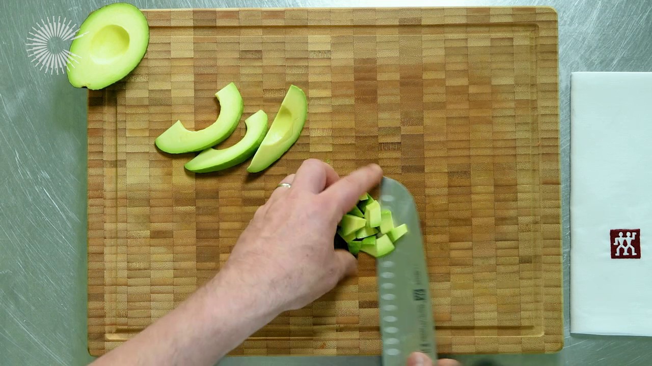 Knife Skills - How To Prepare An Avocado - YouTube