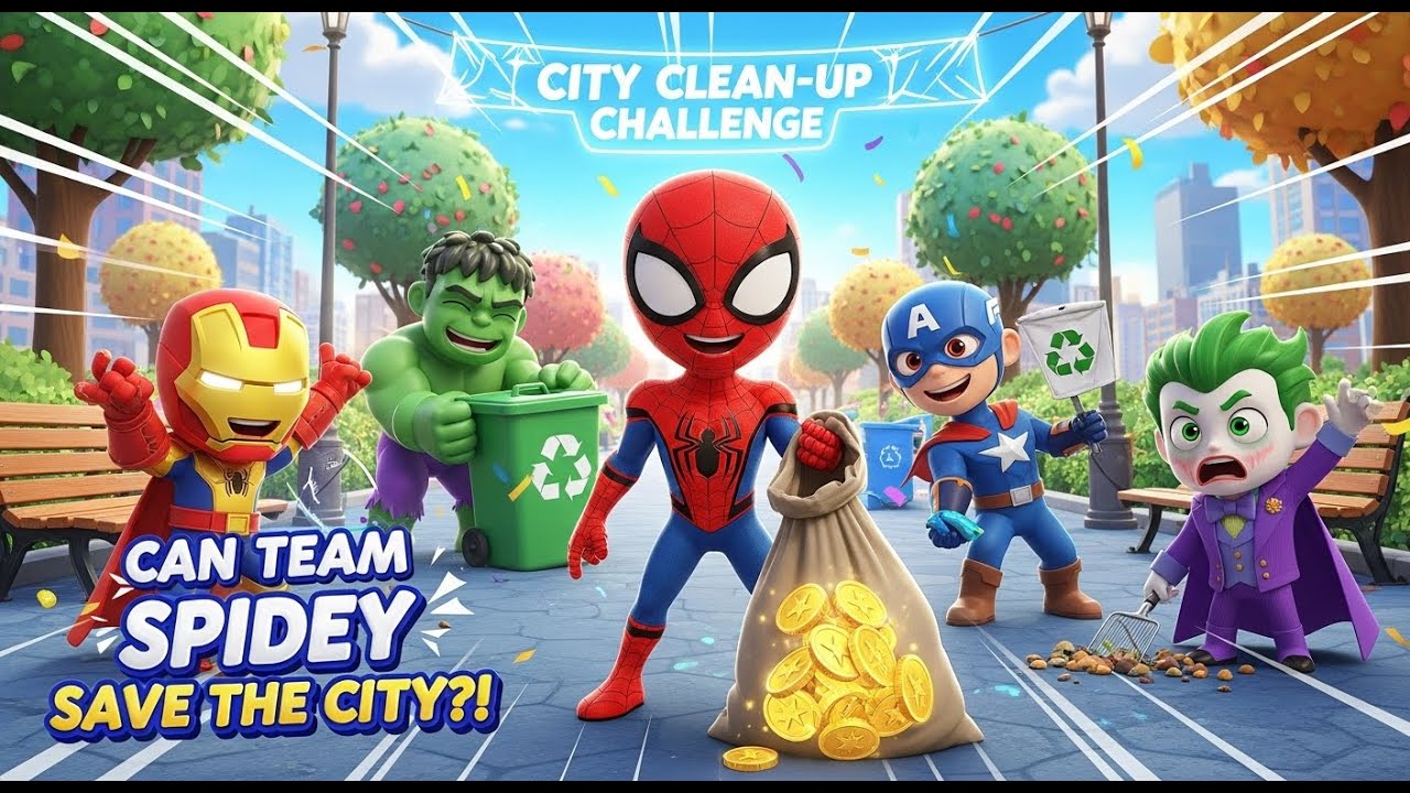 Can Team Spidey Save the Park in Time! 💪 Superhe - YouTube