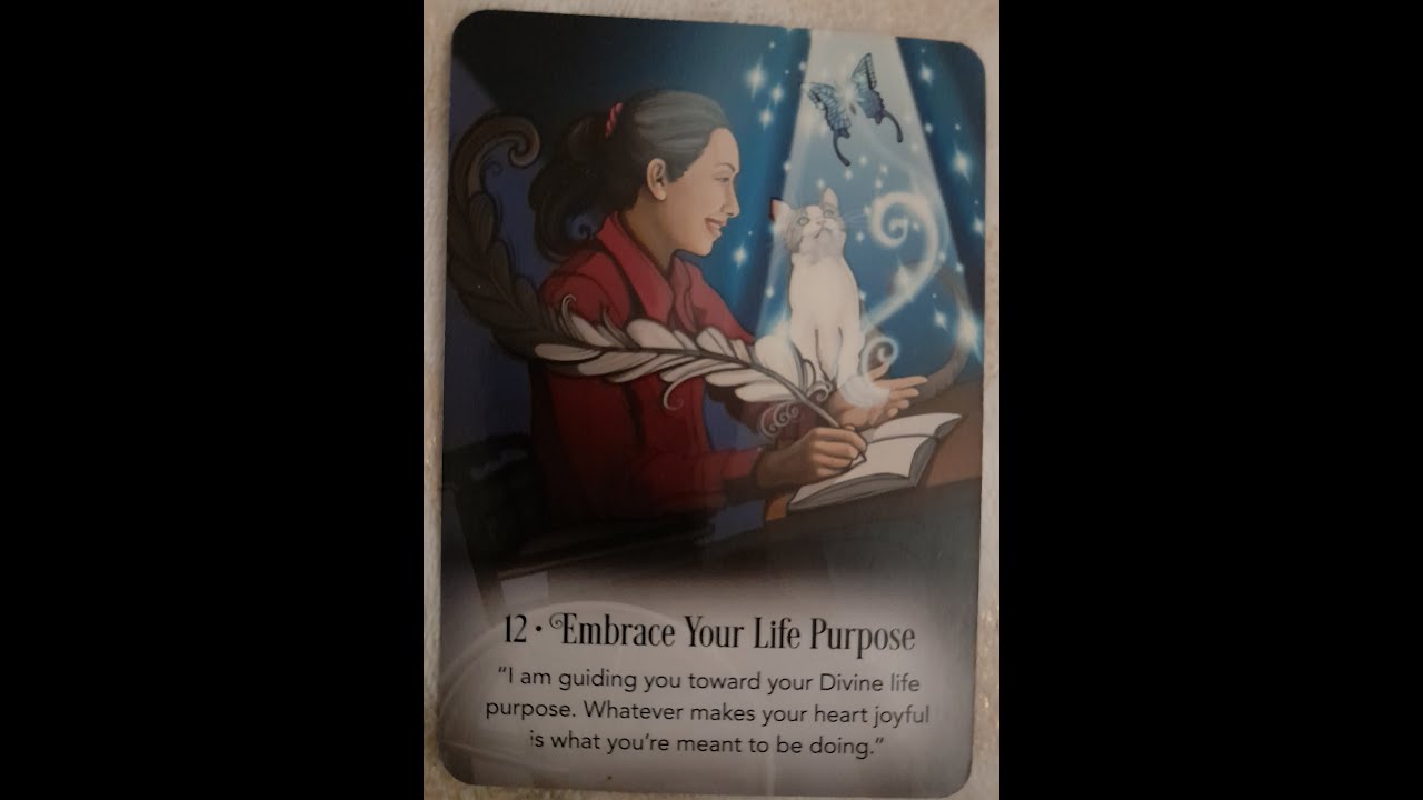 Friday 24 2 2023 - Card of the Week - Embrace your life purpose - YouTube