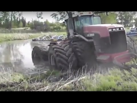 Tractors Stuck in Mud Compilation Deep Mud Bog Fails - YouTube