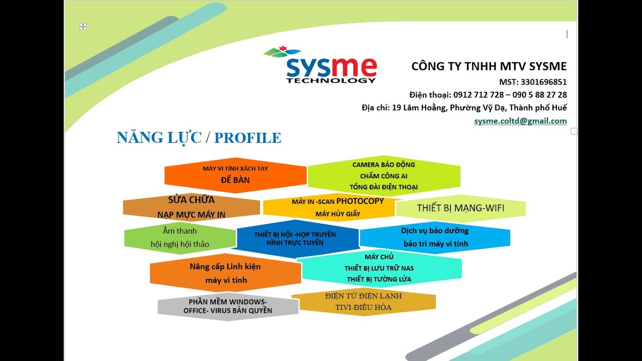 SYSME Co.,Ltd-Nhà cung cấp giải pháp CNTT - YouTube