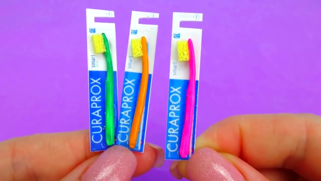 DIY Handmade, Mini Toothbrush for Barbie / 𝐑𝐞𝐬𝐢𝐧 𝐌𝐢𝐧𝐢𝐚𝐭𝐮𝐫𝐞 𝐃𝐈𝐘𝐬 ...