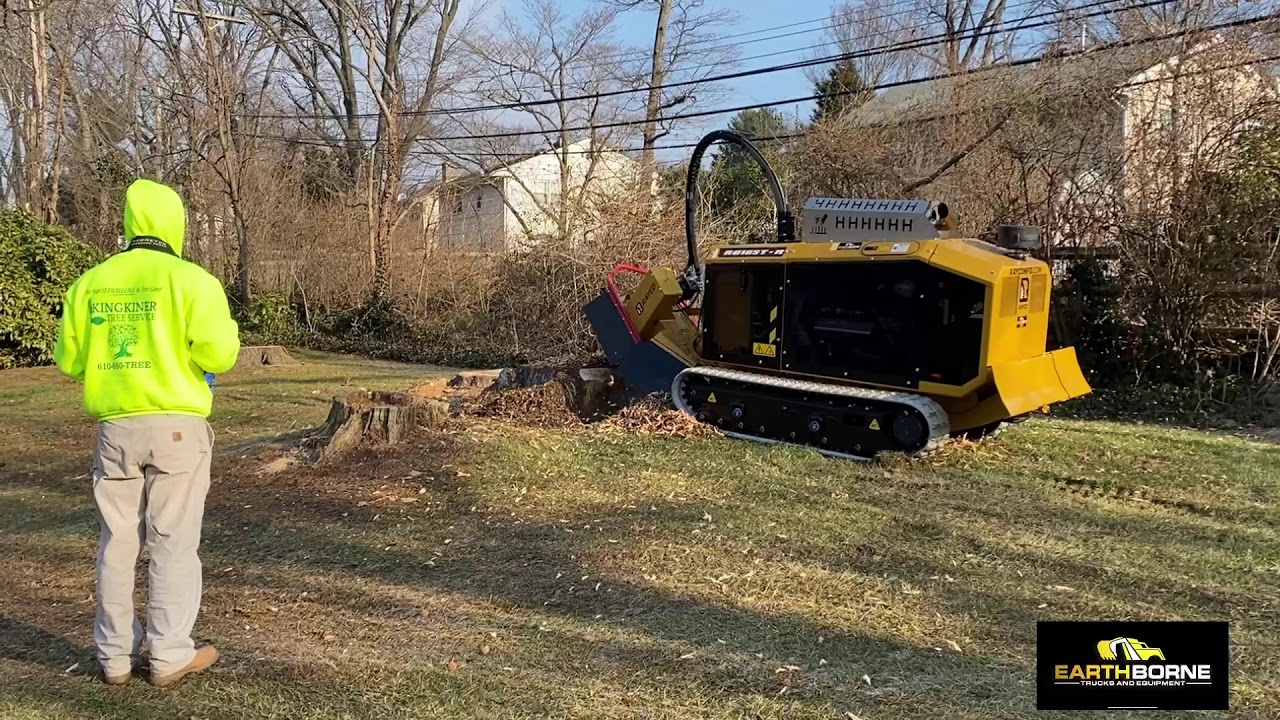 Rayco RG165T-R Stump Cutter Demo - YouTube