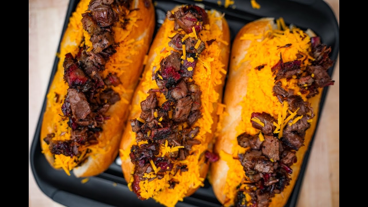 Brisket Cheddar Glizzys - YouTube