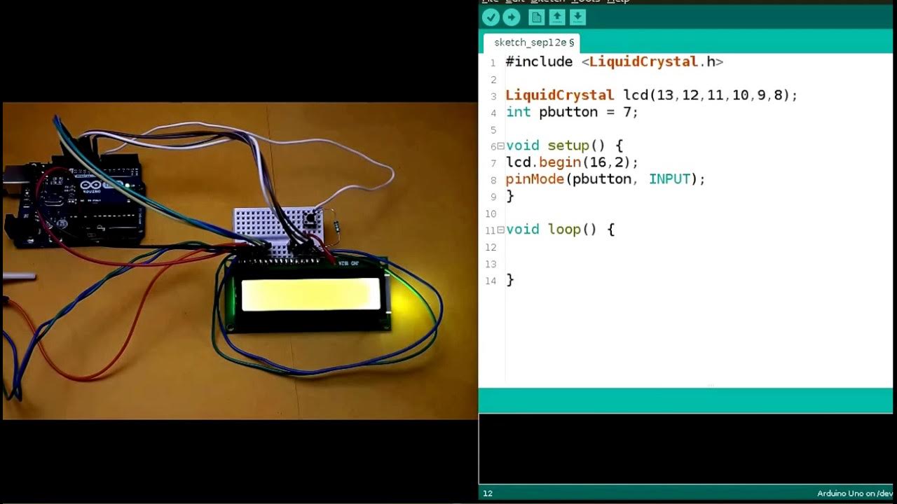 Arduino - Cara menampilkan LCD sebagai counter di Arduino - YouTube