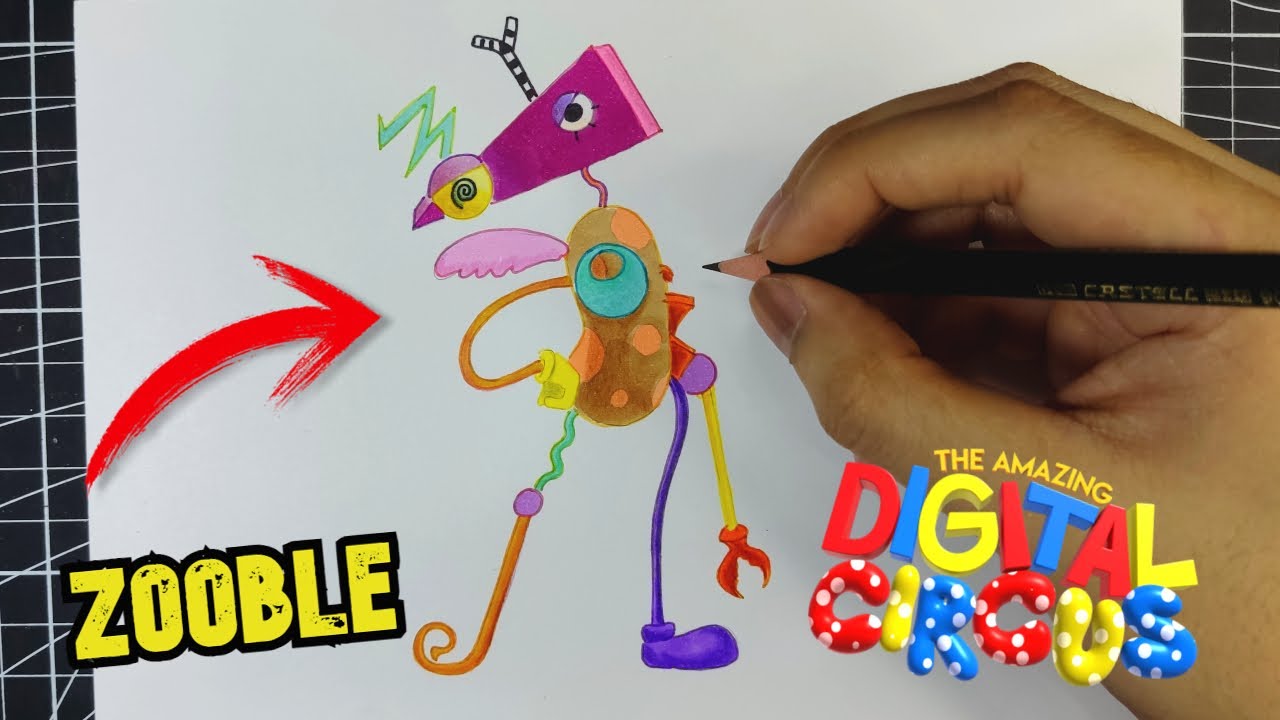 COMO DIBUJAR a ZOOBLE de THE AMAZING DIGITAL CIRCUS | drawing THE ...